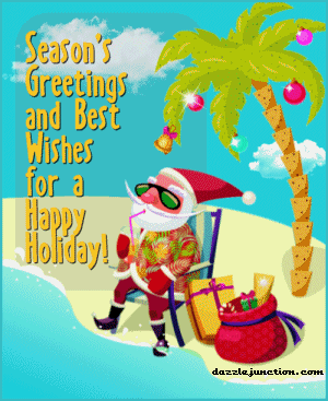 Christmas Beach Santa Images, GIFs and Graphics | Dazzle Junction ...
